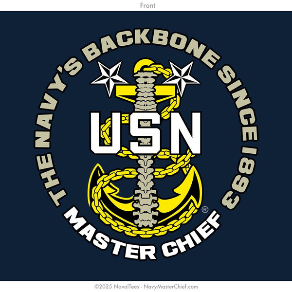 "MCPO Backbone" Tee | Navy – NavyChief.com