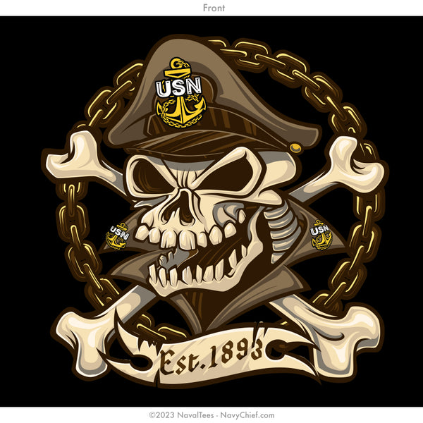 "CPO BREW" Hooded Sweatshirt | Black – NavyChief.com