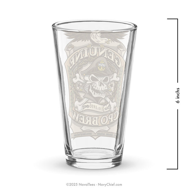 "CPO Brew" | 16oz Shaker Pint Glass – NavyChief.com