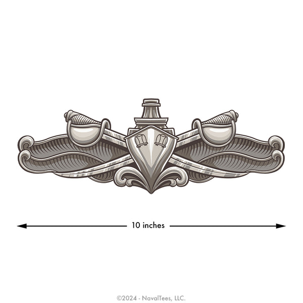 "Surface Warfare" Vinyl Sticker | 3.75 x 10 in – NavyChief.com