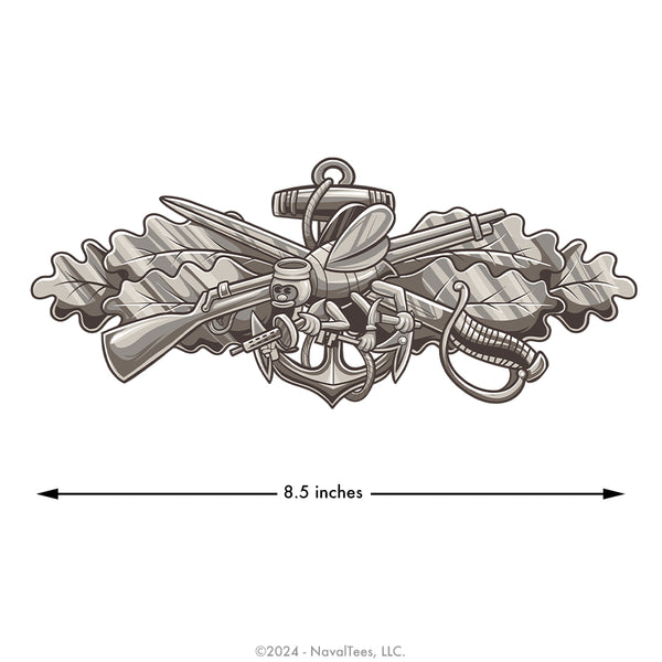 "Seabee Combat Warfare" Vinyl Sticker | 3.75 x 8.5 in – NavyChief.com