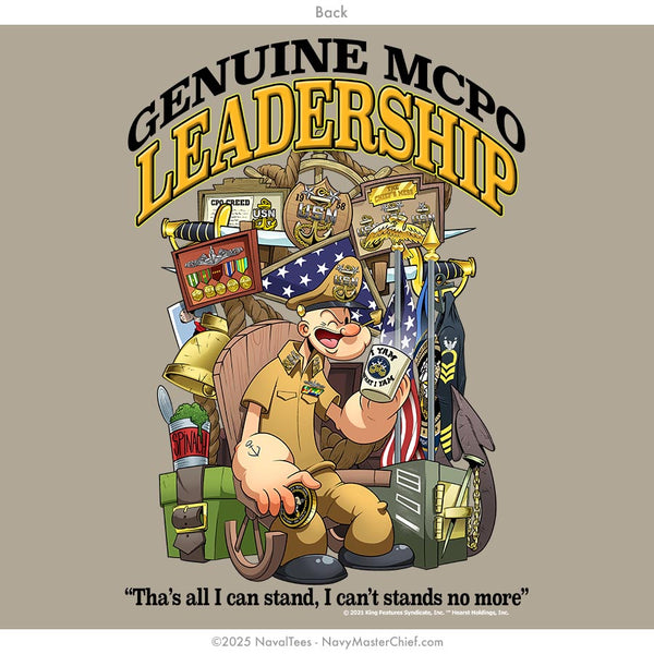 "Genuine MCPO Popeye" Tee | Khaki – NavyChief.com