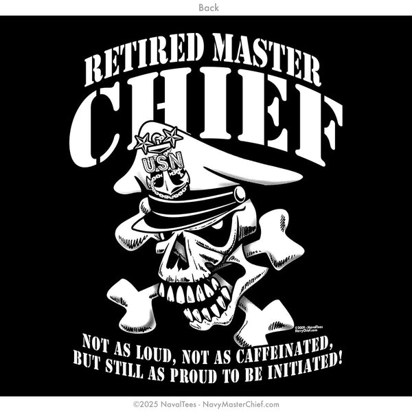 "Retired Master Chief" Hooded Sweatshirt | Black – NavyChief.com