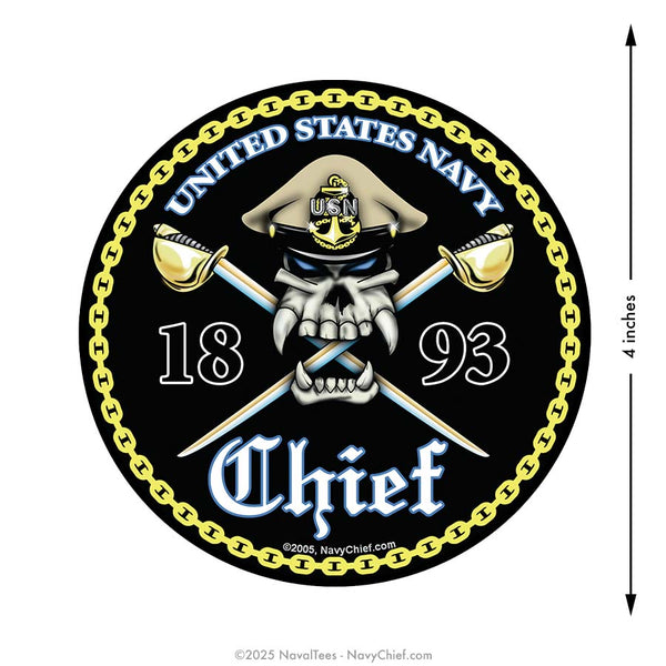 "CPO3" | 4 inch Vinyl Decal – NavyChief.com