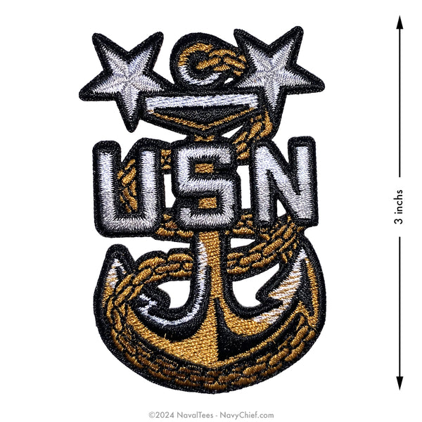 Embroidered "MCPO Anchor" | 3 inch Patch – NavyChief.com