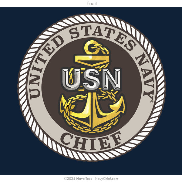 CPO "Enlisted Surface Warfare" Zippered Hoodie | Navy – NavyChief.com
