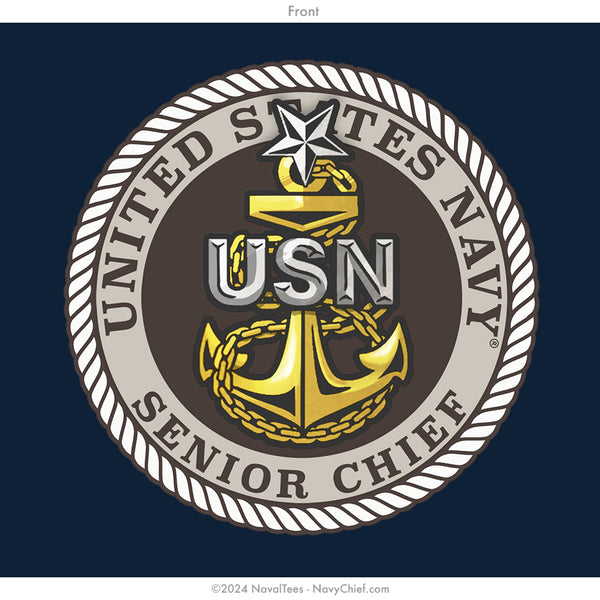 SCPO "Enlisted Surface Warfare" Zippered Hoodie | Navy – NavyChief.com