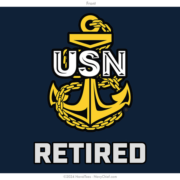 "CPO Retired Goat" Tee | Navy – NavyChief.com