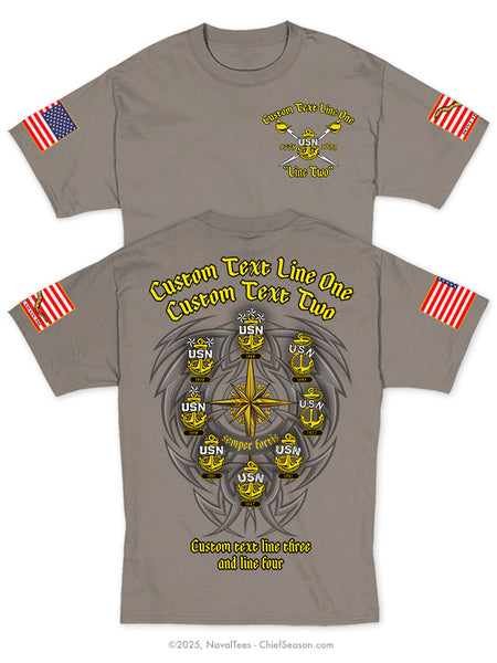 "Tribal Compass" Semi-Custom Template – NavyChief.com