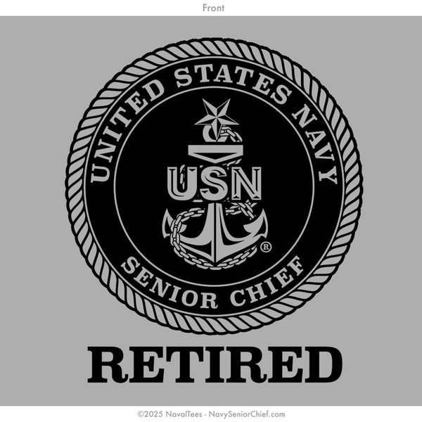 SCPO "Chief Statue" Long Sleeve Tee | Grey – NavyChief.com
