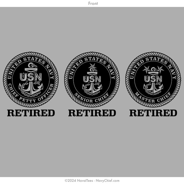 "Female Chief Statue" Long Sleeve Tee | Grey – NavyChief.com